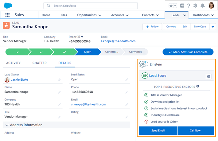 Salesforce Artificial Intelligence for Marketing, Sales and Service