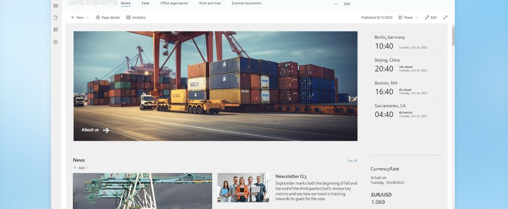 Transportation & Logistics: Implementation and customization & SharePoint Case Studies - ScienceSoft